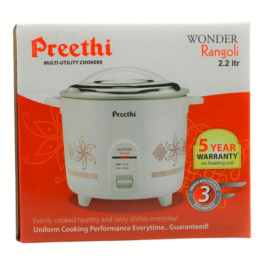 PREETHI ELE.COOKER RANGOLI 2.2 LTR - Indo Asian Foods